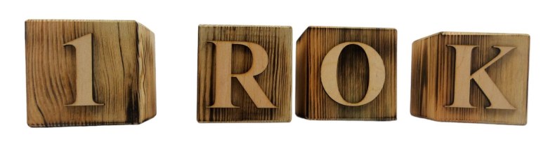 Kostki "1 Rok" - Przypalany > Manufaktura Stylu